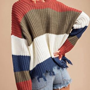 ee:some | Sweaters | Stunning Knit Distressed Sweater | Poshmark